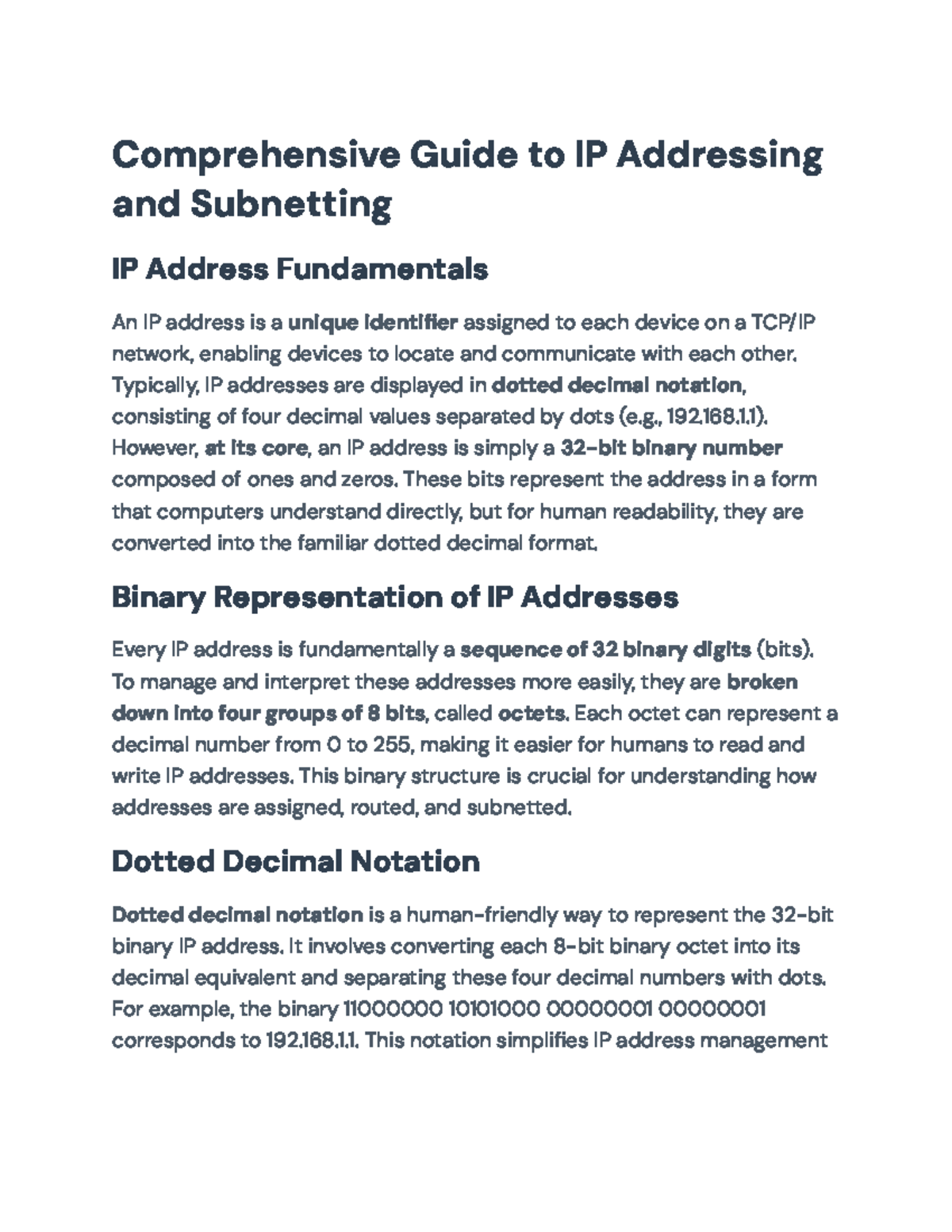 Comprehensive Guide To Ip Addressing Subnetting Fundamentals Cs101