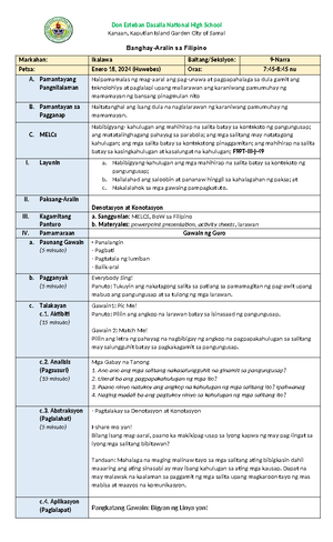 Antas ng Pagbasa - Antas Primarya (Elementary) 2. Antas Inspeksiyonal ...