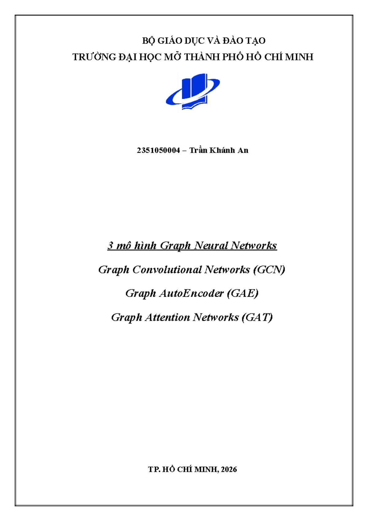 Tri Thức Về Graph Neural Networks (GNN) - GK - \abc - Studocu