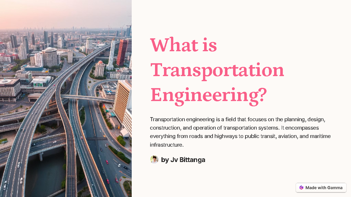 What is Transportation Engineering - What is Transportation Engineering ...