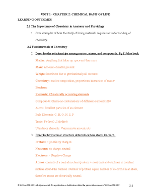 Bio 253 - Exam 1 Learning Outcomes - Expected Learning Outcomes by ...