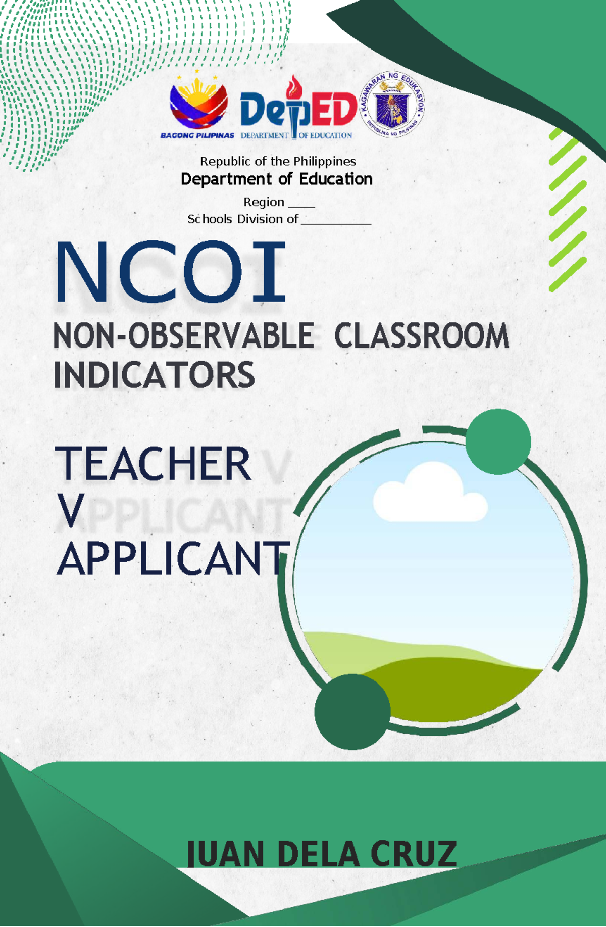 T5 Reclass Template for Teacher V Applicant Juan Dela Cruz - Studocu