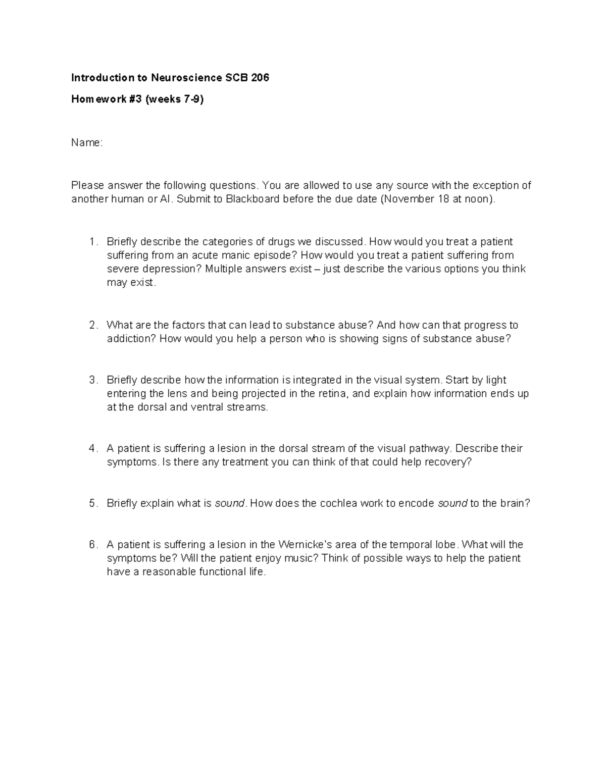 Homework Weeks 7-to-9 - answer then and create a study guide ...