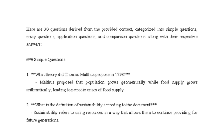 Agriculture Q&A: Diverse Questions on Sustainability & Practices - Studocu