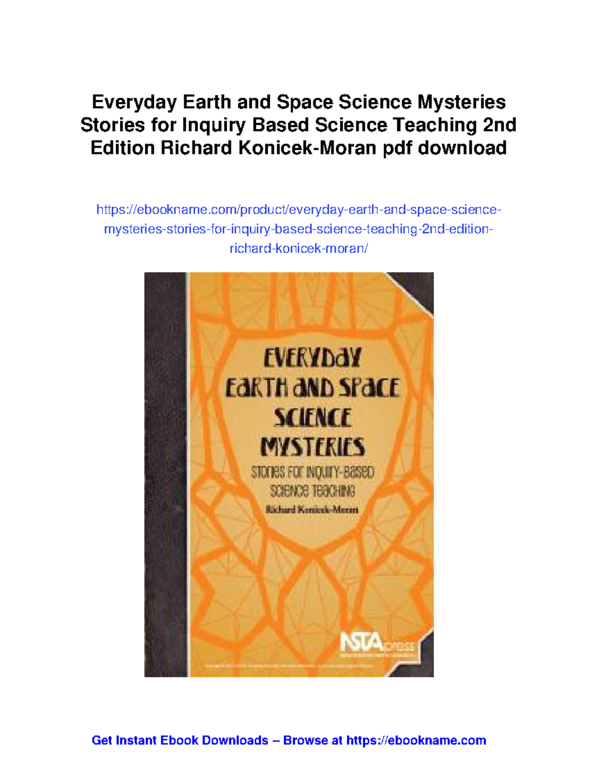 Everyday Earth and space science mysteries for inquiry-based teaching ...