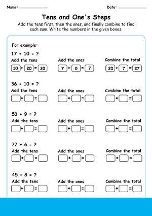 Comparing Subtraction Strategies - Worksheet - Name: Date: Compare Two ...