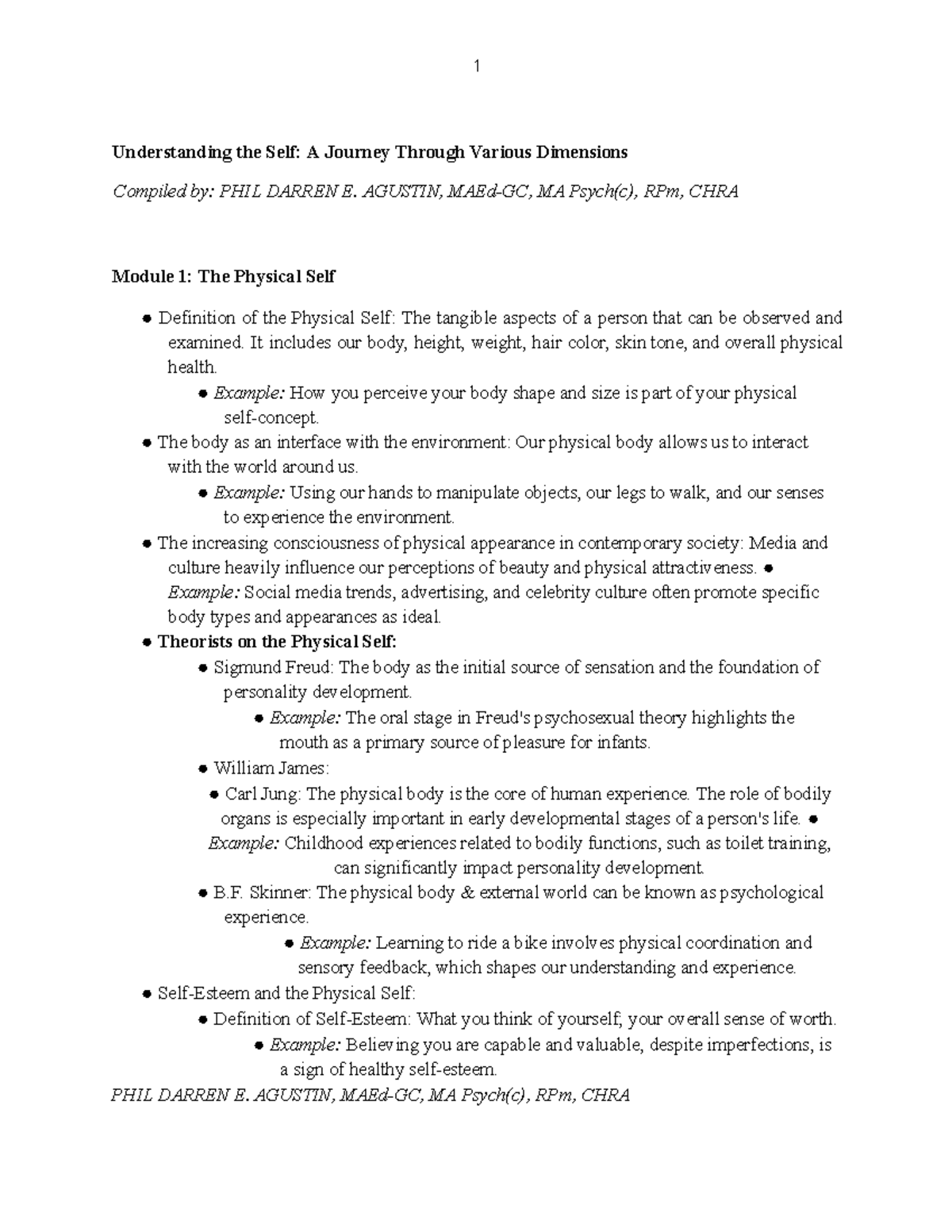 PHIL 101: Understanding the Self - Comprehensive Study Guide for Finals ...