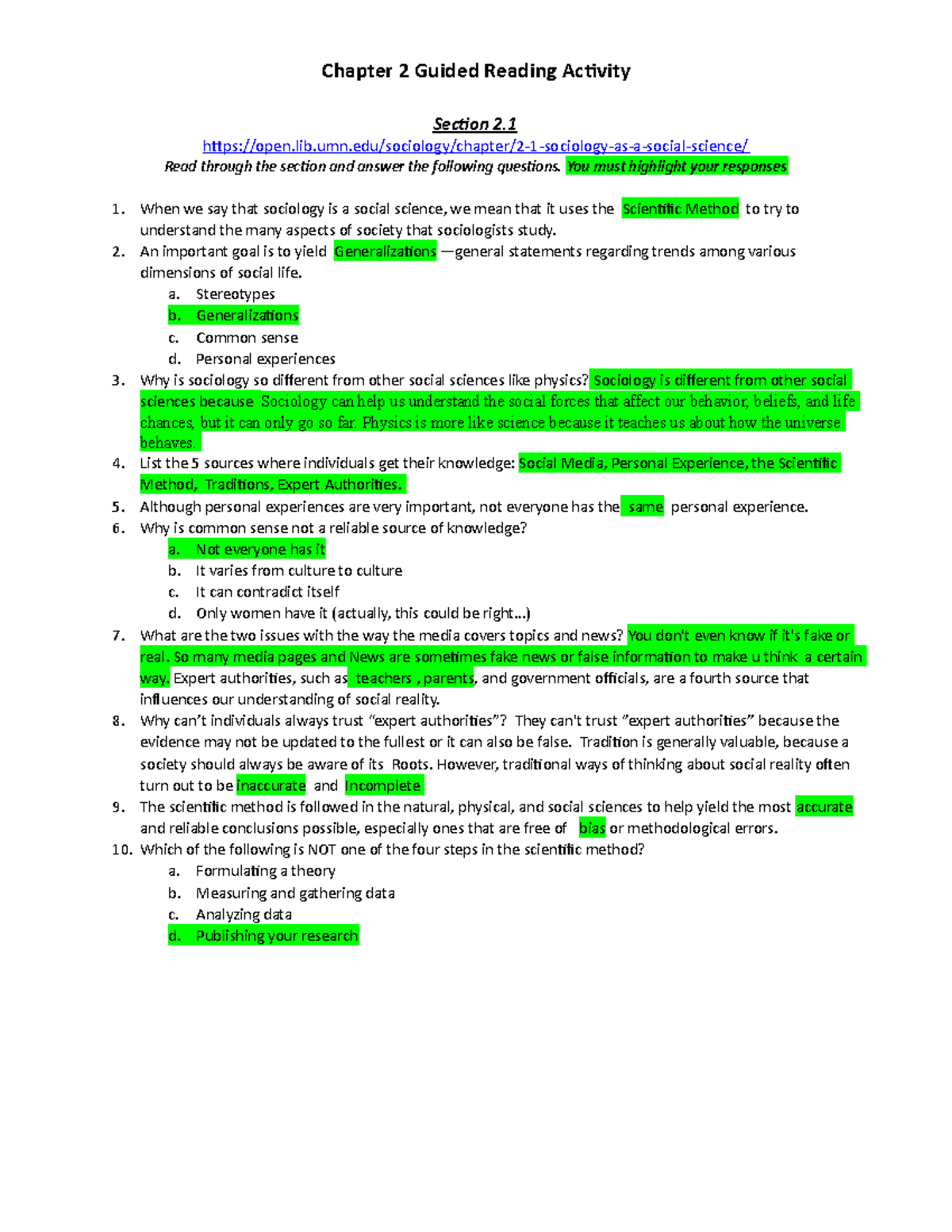 Copy of Part 1 Ch. 2 Guided Reading Activity - Chapter 2 Guided Reading ...