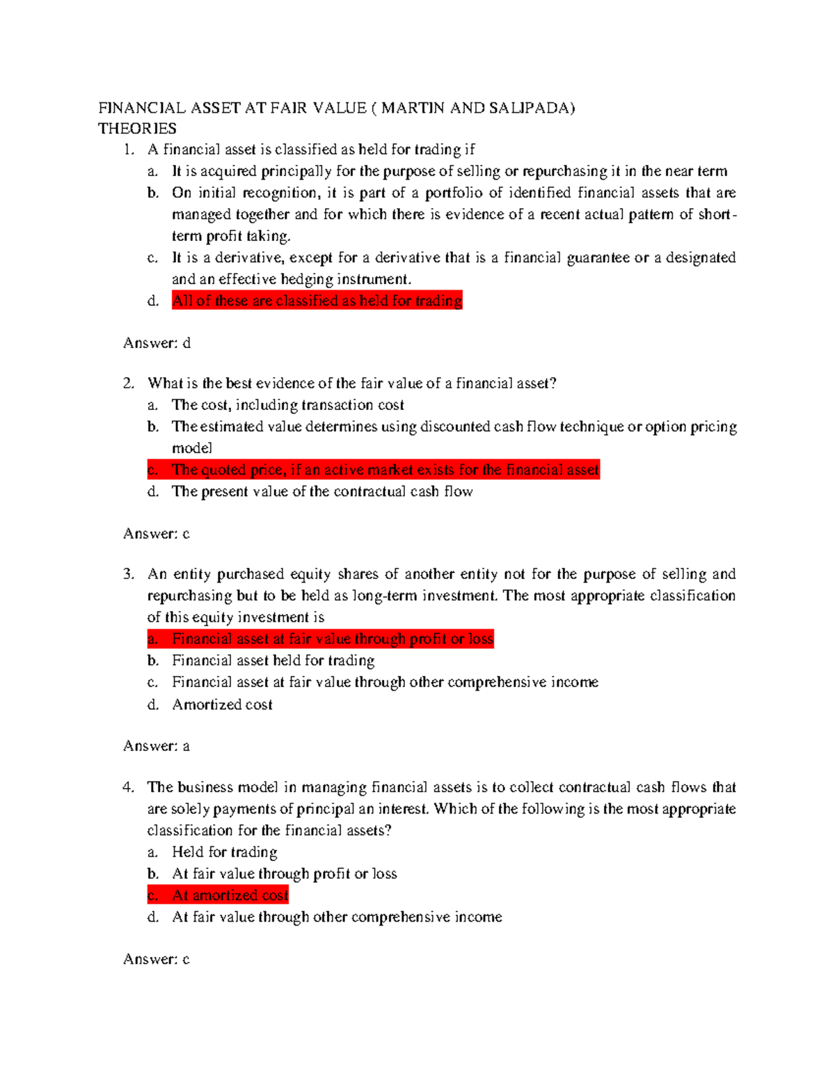 Financial Asset Fair Value Analysis: Important Concepts & Examples ...