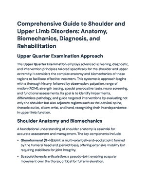 Comprehensive Guide to Shoulder Anatomy and Clinical Examination ...