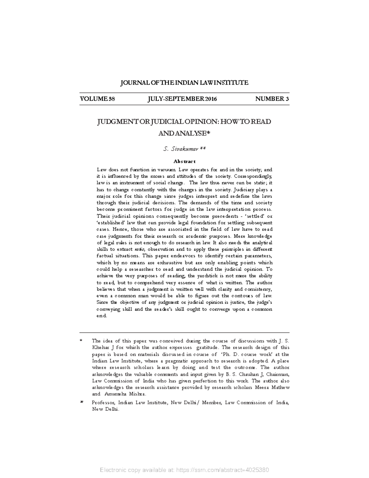 Judicial Opinion Analysis: How to Read & Understand Judgments - Studocu