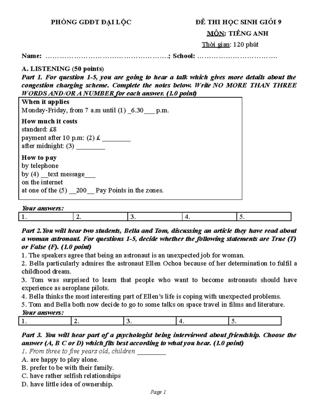 DE HSG TA 9 - Final Exam Review for English Proficiency Test - Studocu