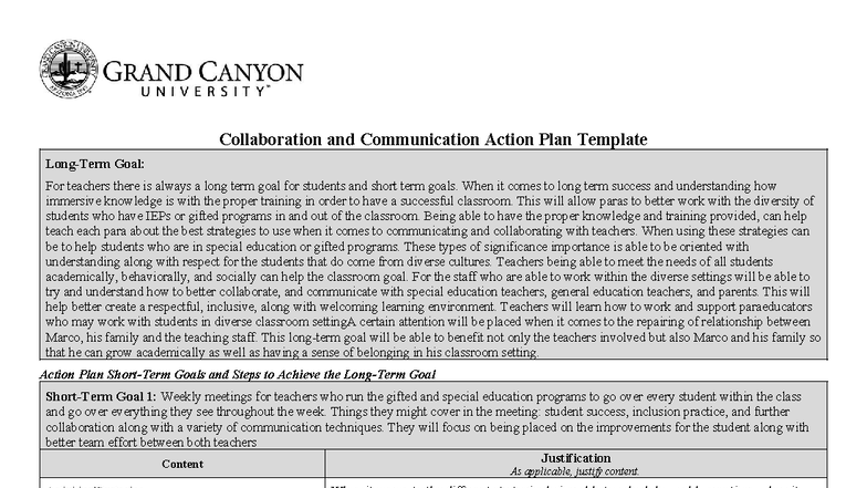 SPD-310-T7-RS Collaboration & Communication Action Plan Template - Studocu