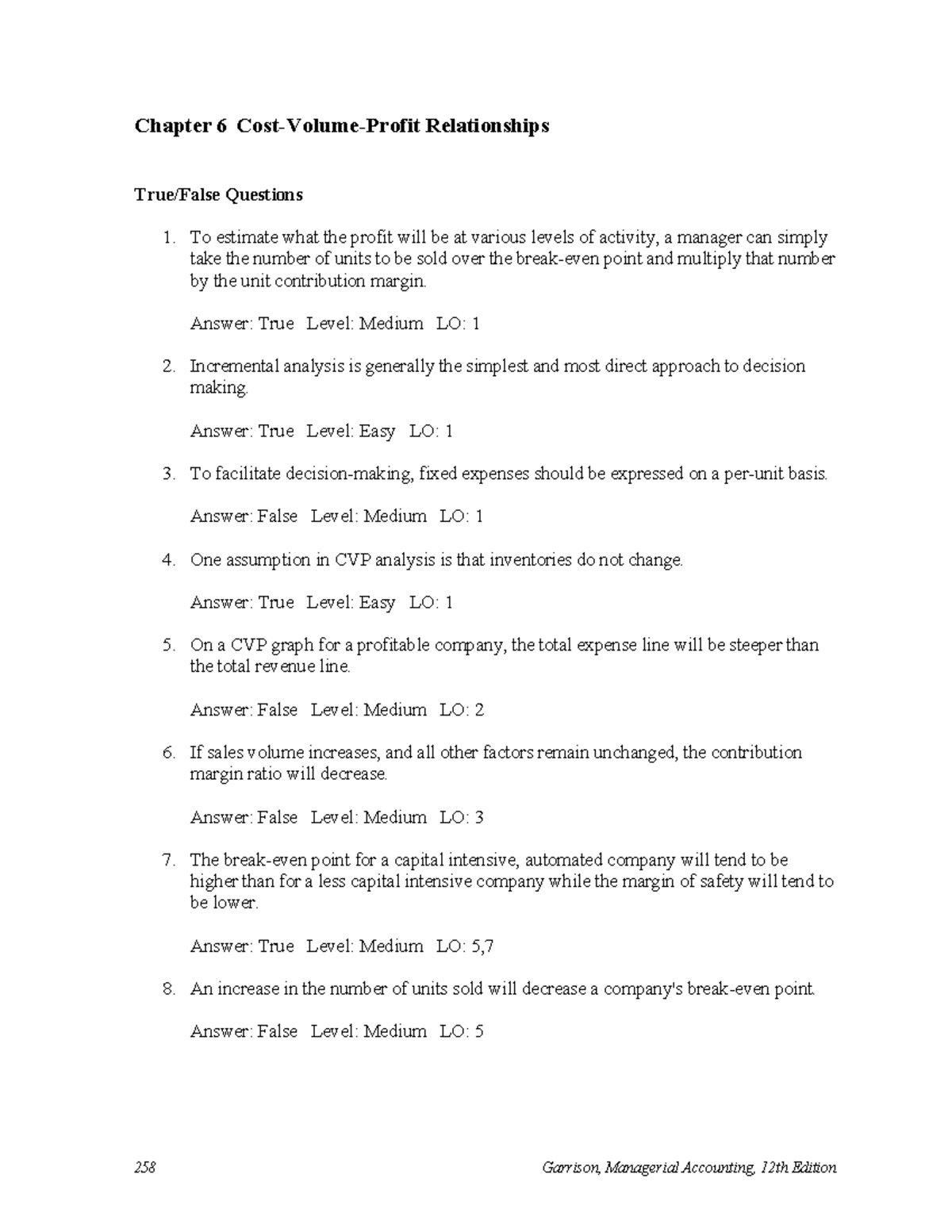 Chapter 6 Relationships: Key Questions and Answers for C6-7-8 ...