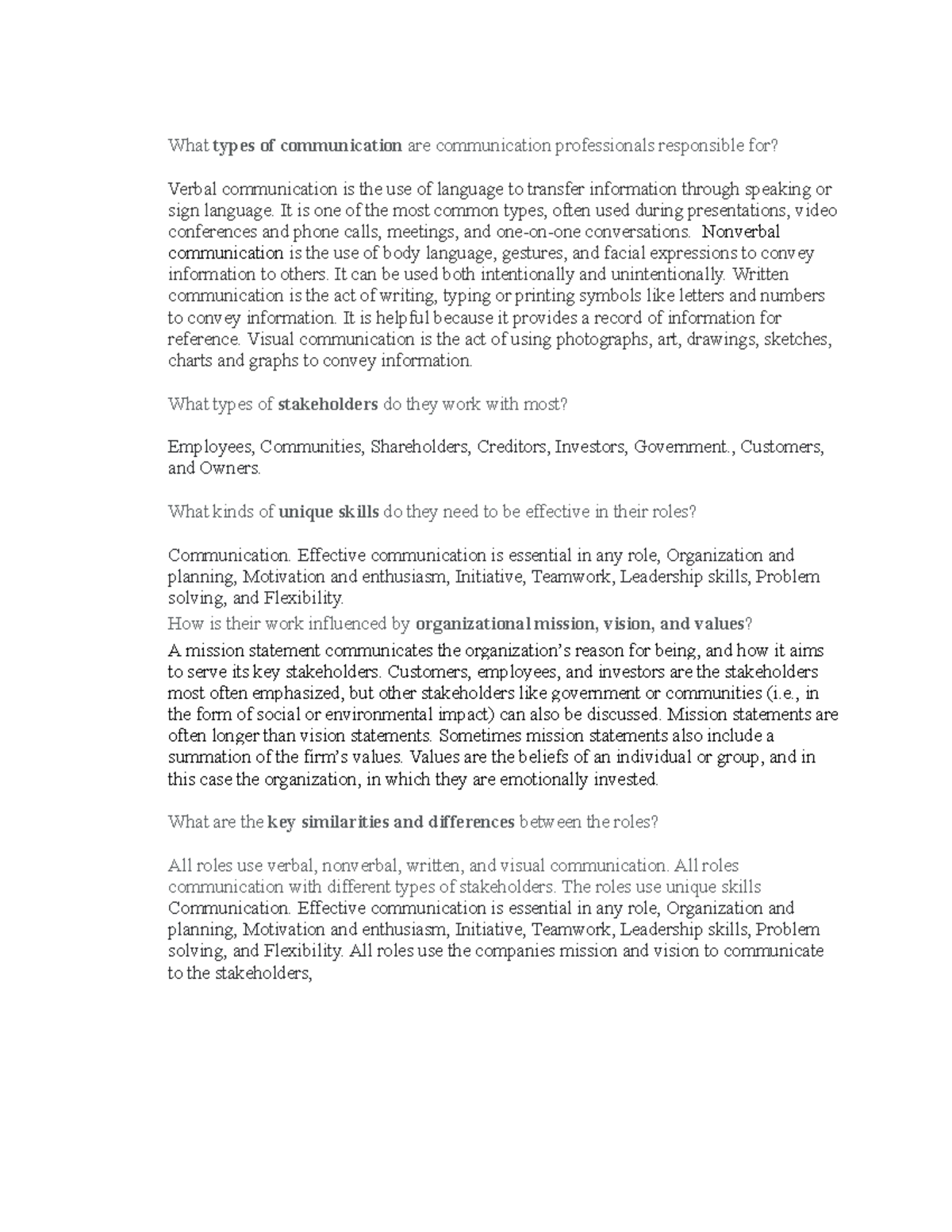 3-2 Communications assignment - What types of communication are ...