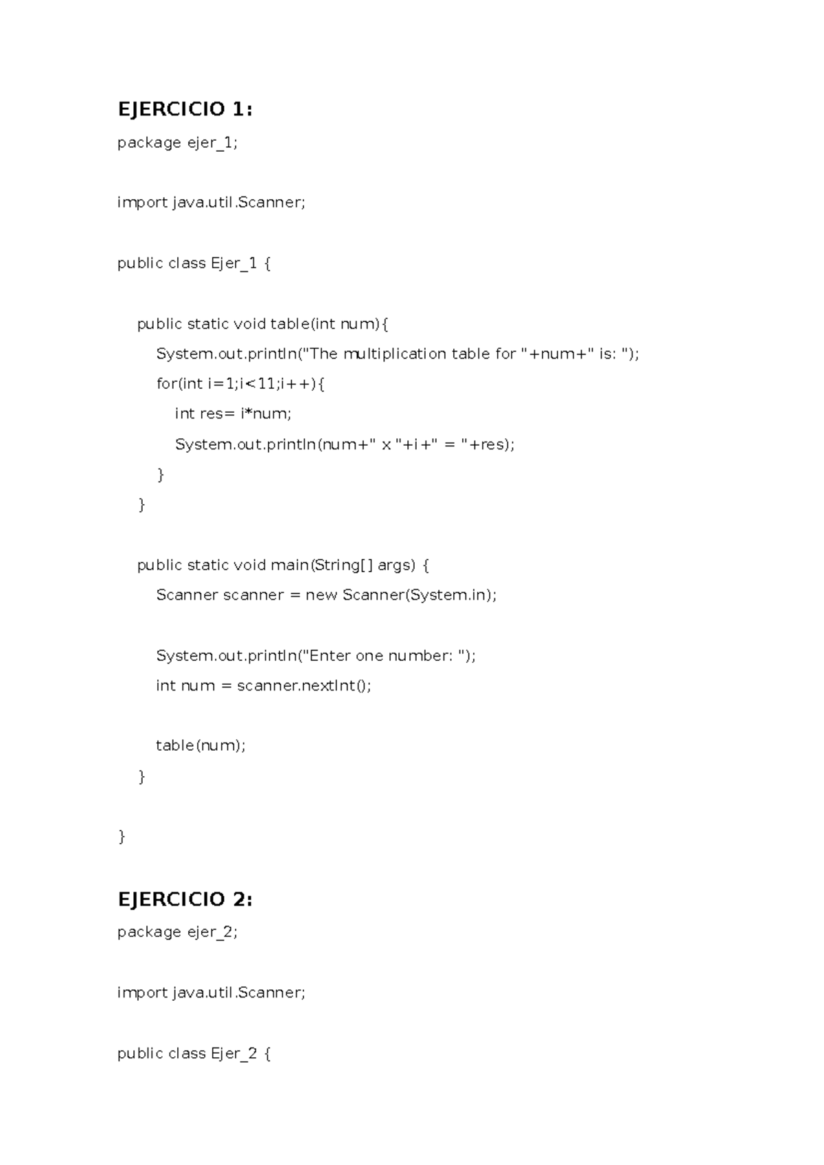 Taller 1 - Ejercicios de Programación en Java (EJERCICIO 1-5) - Studocu