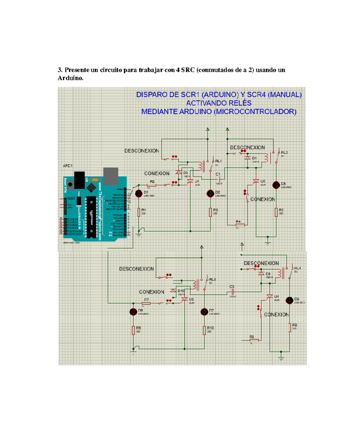 Labo3 - Circuito SCR Controlado por Arduino: Procedimiento y Resultados ...