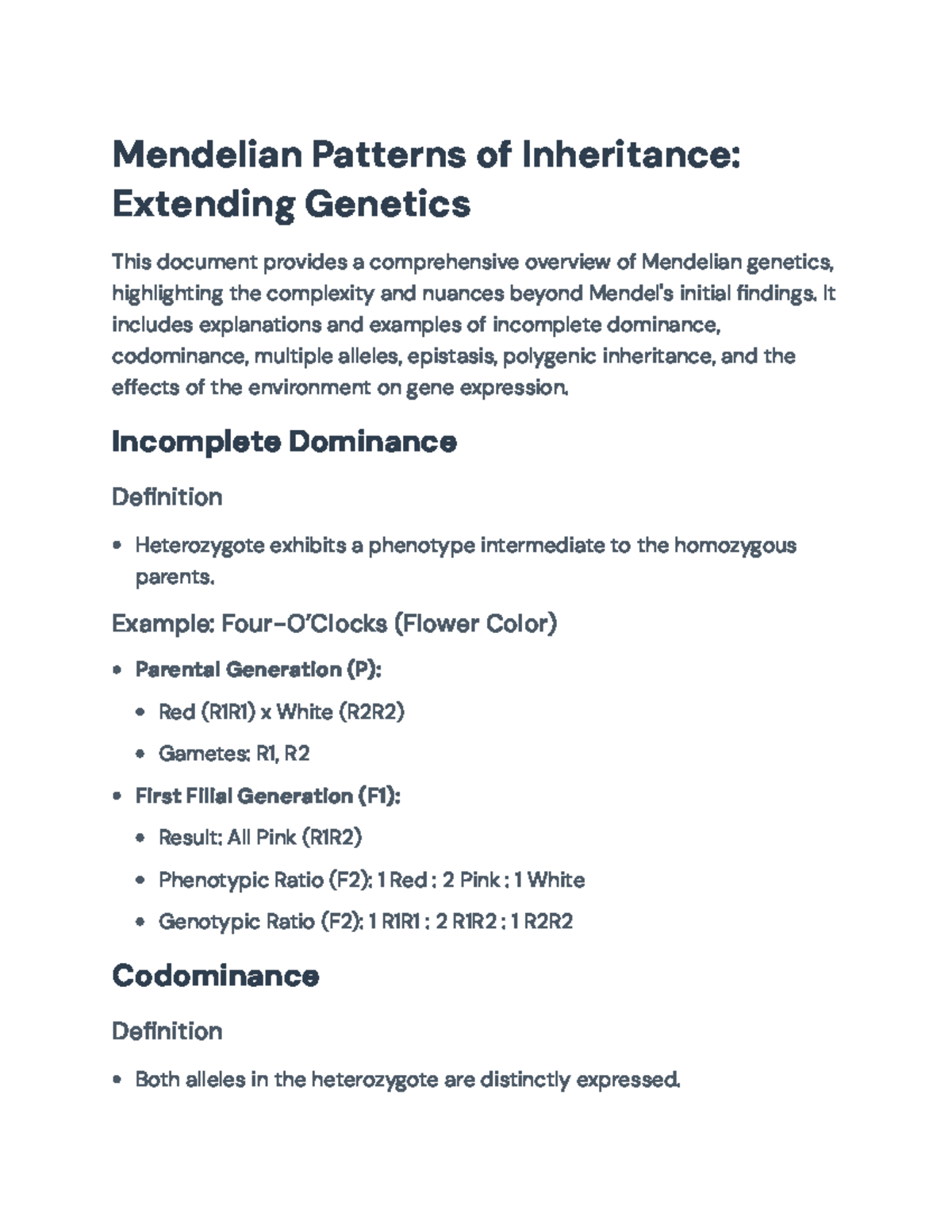 Mendelian Patterns of Inheritance: A Deep Dive into Genetics Concepts ...