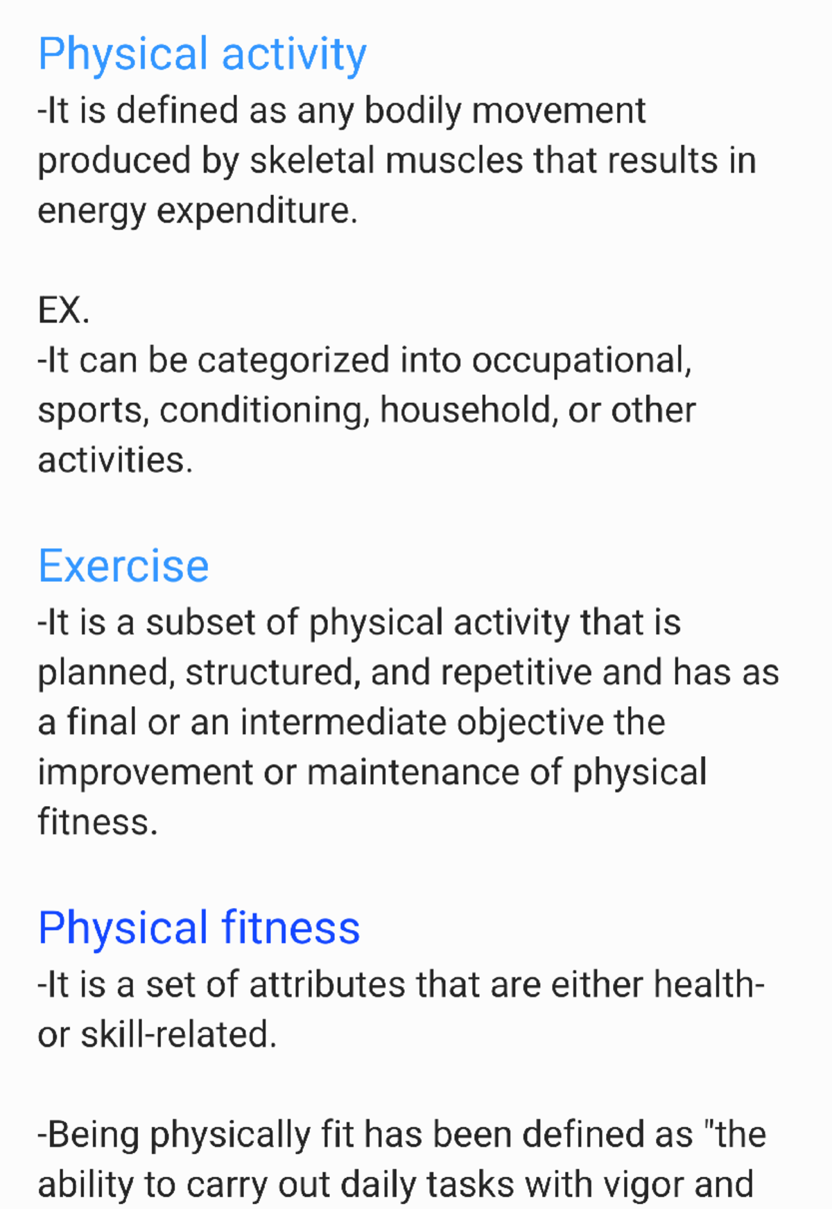 Pathfit-1: Understanding Physical Activity & Fitness Components - Studocu