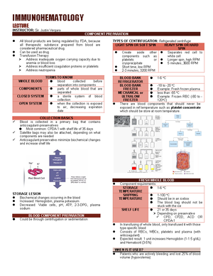 AHG TEST - IMHM - LECTURE IMMUNOHEMATOLOGY Instructor: Sir. Justin ...