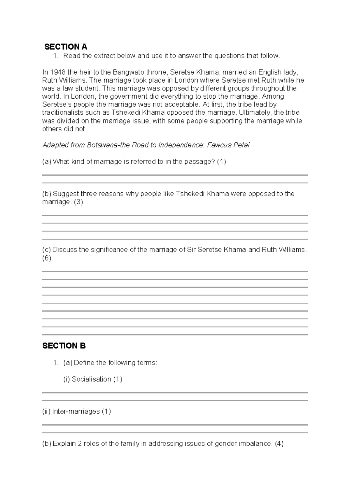 Form 4 Social Studies - Revision Notes on Key Concepts and Issues - Studocu
