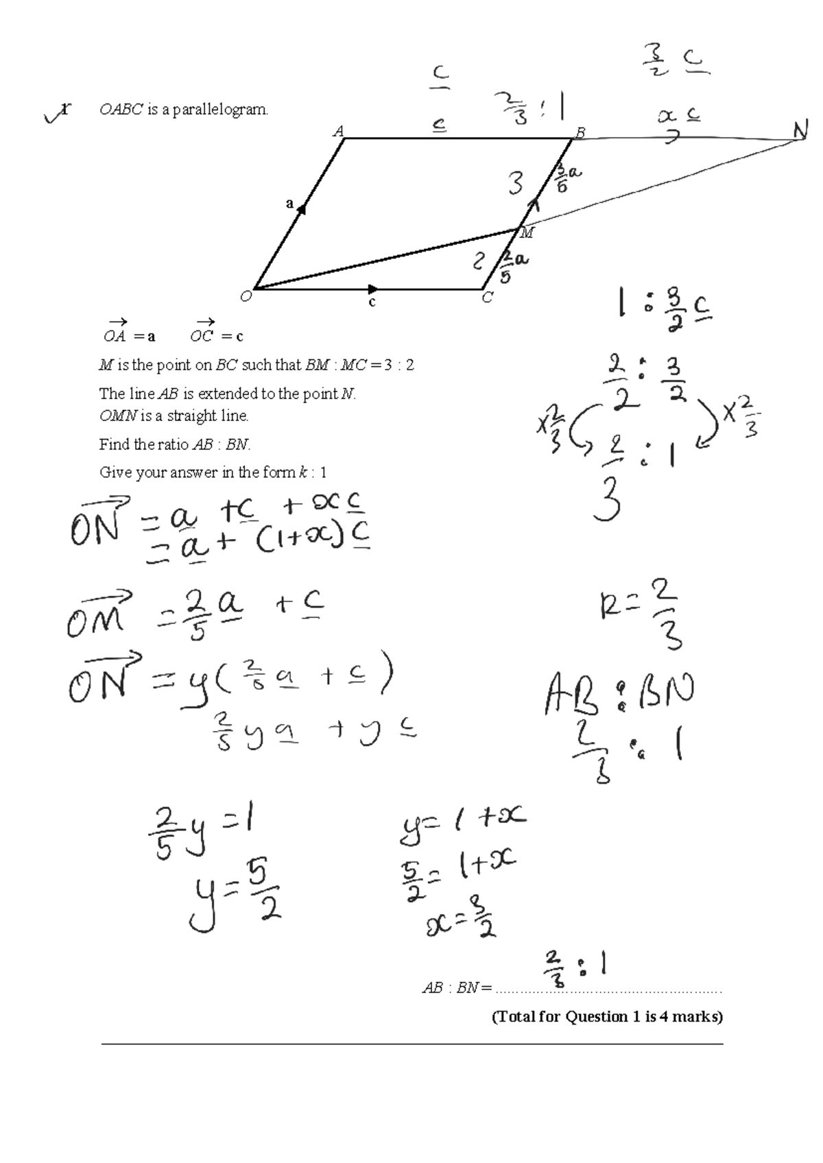 Vector Geometry Problems (Final Exam) MATH 240524 - Studocu