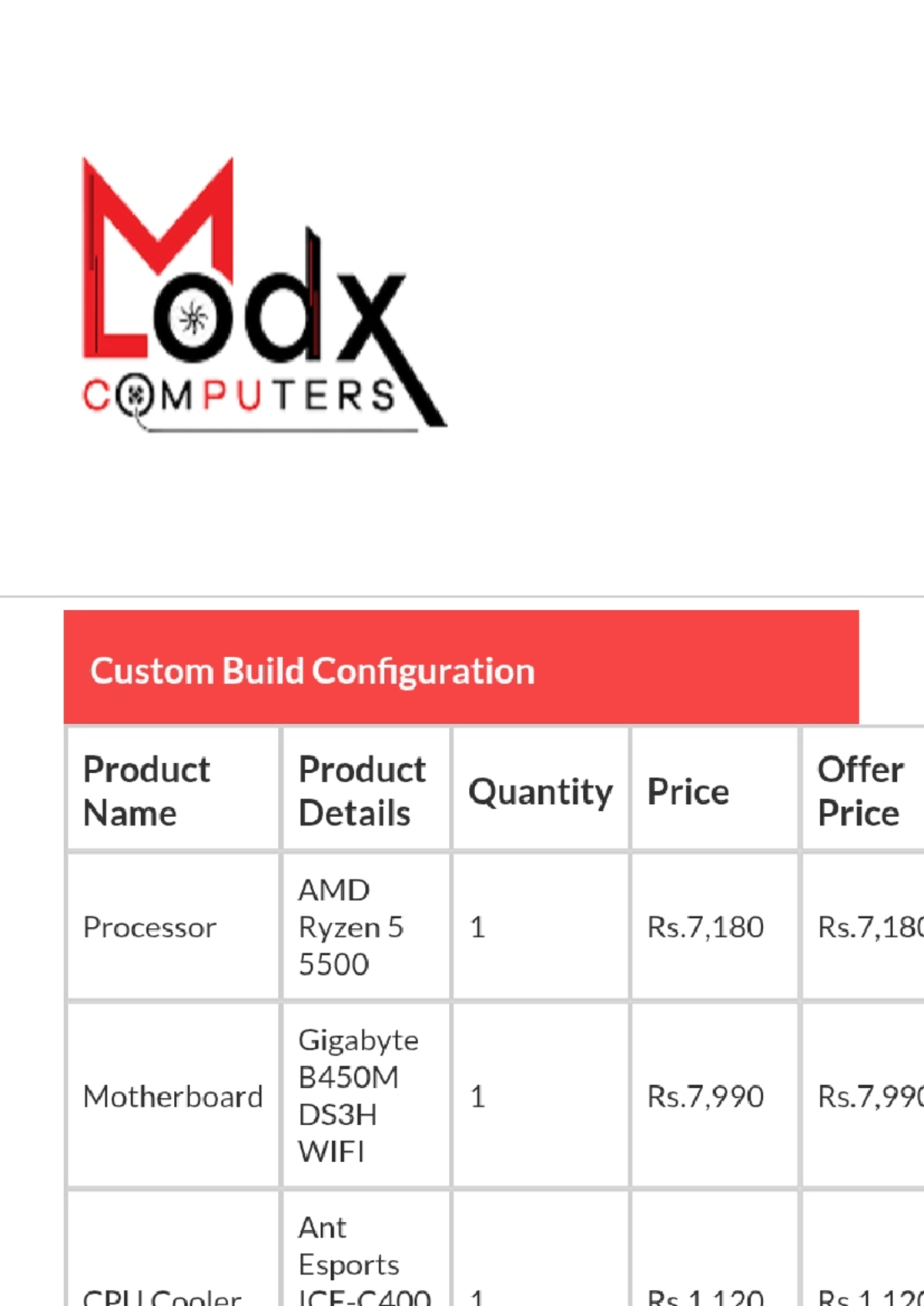 COMPUTEA Custom PC Quote - Build Configuration Details 2025 - Studocu