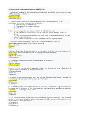 Práctica 2 Diseño DE LA Organización - PRÁCTICA 2 - PREGUNTA 7 Y 8 ...