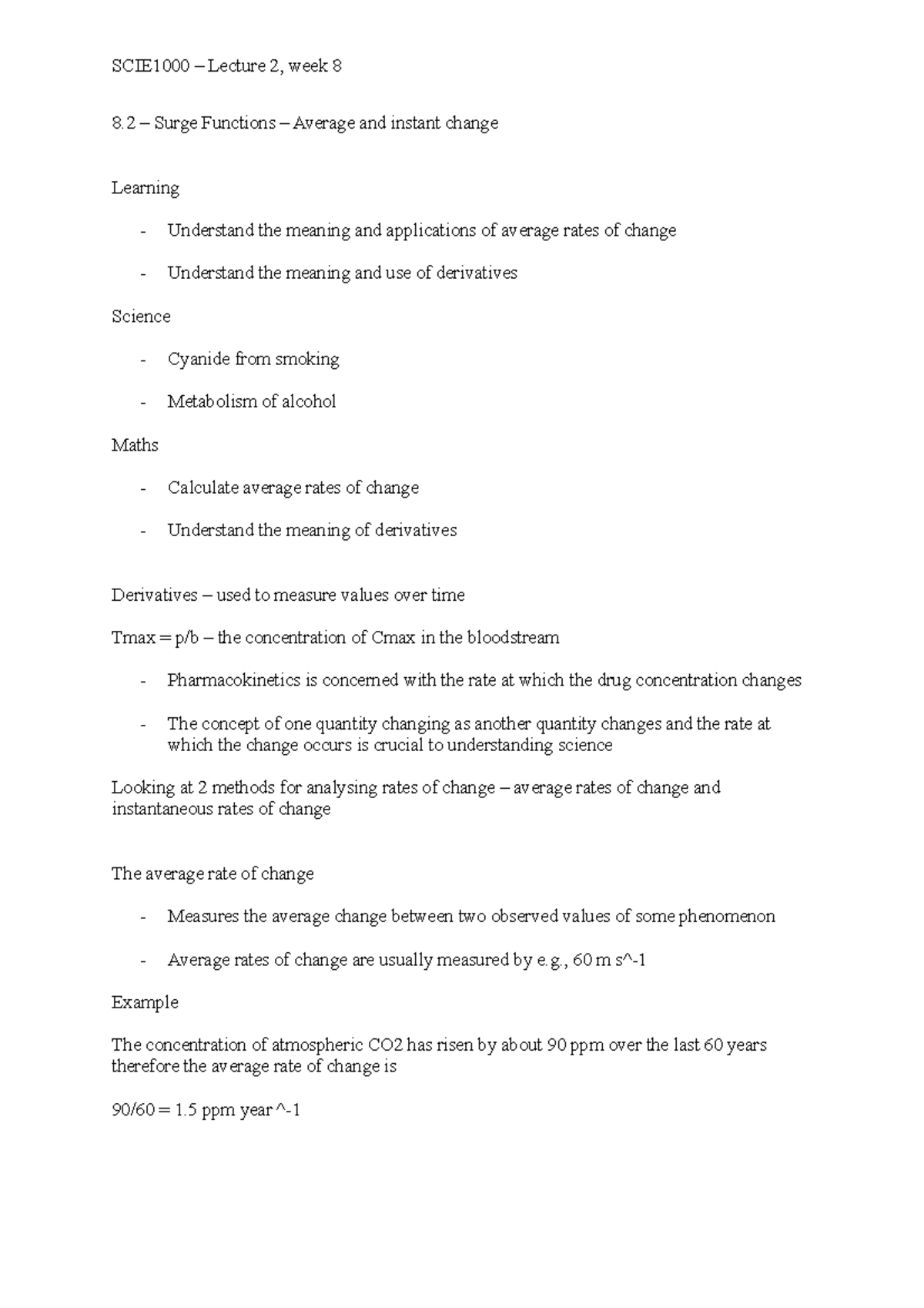 8.2 Surge Functions: Understanding Rates of Change in Biology & Math ...