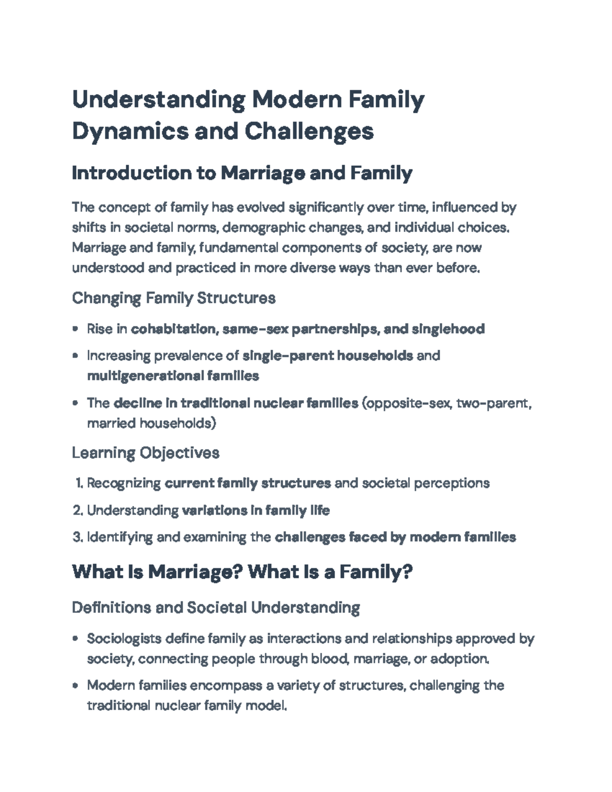 Understanding Modern Family Dynamics and Challenges in Society ...