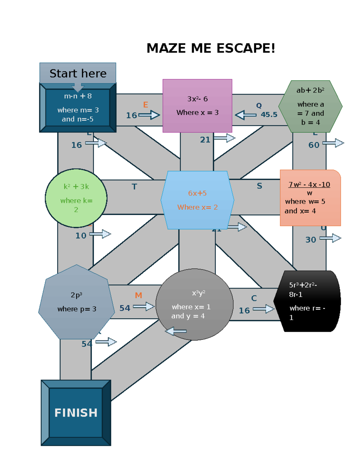 Maze Me Escape - This is a practice activity - MAZE ME ESCAPE! U 30 E ...