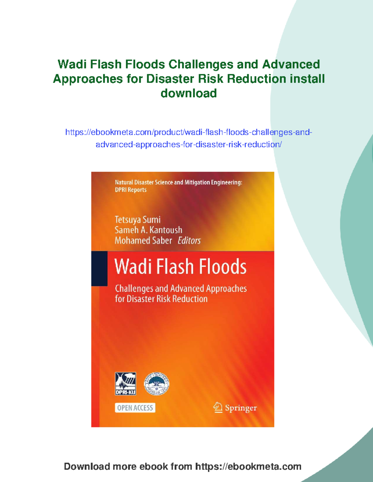 Wadi Flash Floods: Challenges & Advanced Risk Reduction Strategies ...
