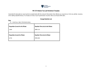 PSY 375 Project One Template - PSY 375 Project One Template Getting to ...