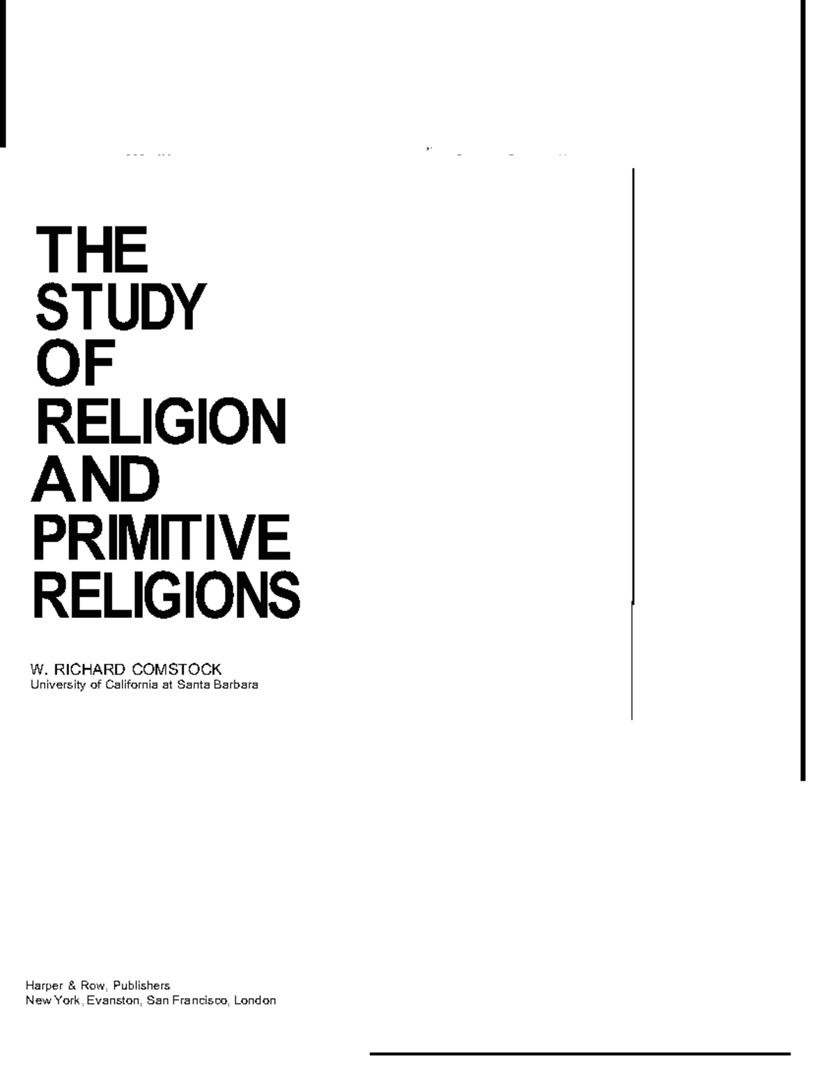 Handout 4 - Comstock's Functional Analysis of Religion (REL 101) - Studocu