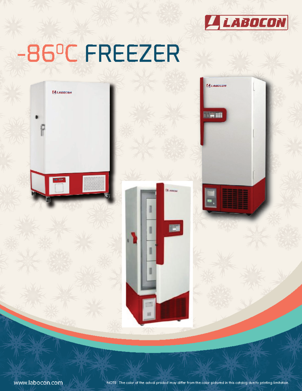 13. Catalogue Labocon LUF-86-104 - 0 C FREEZER labocon NOTE: The color ...