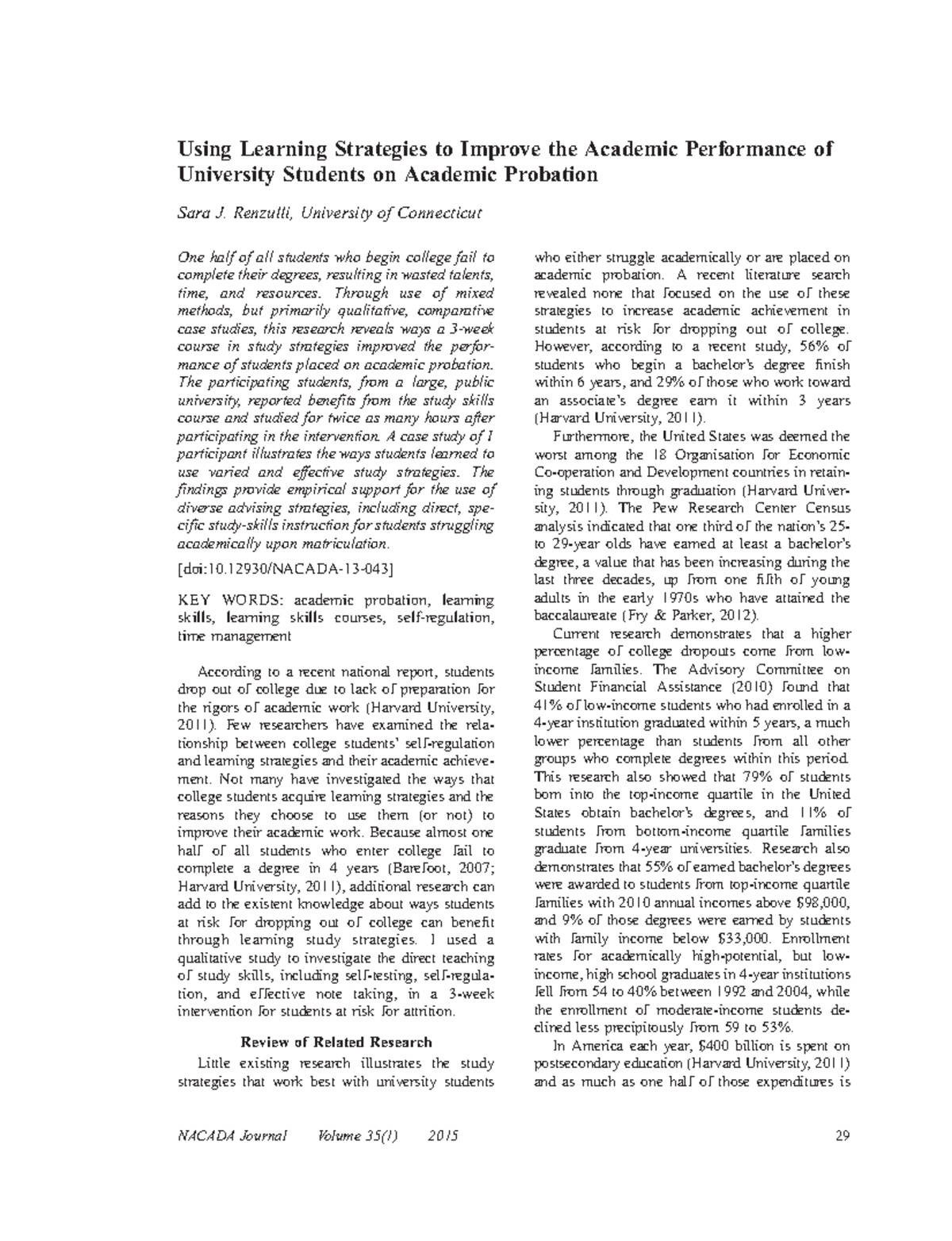 EJ1069272 - RRL on Time Management Strategies for Academic Success ...