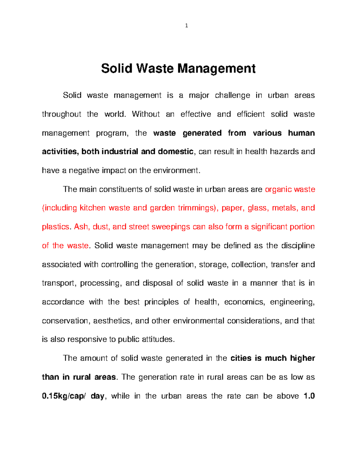 17 Solid Waste Management: Challenges and Solutions in Urban Areas ...