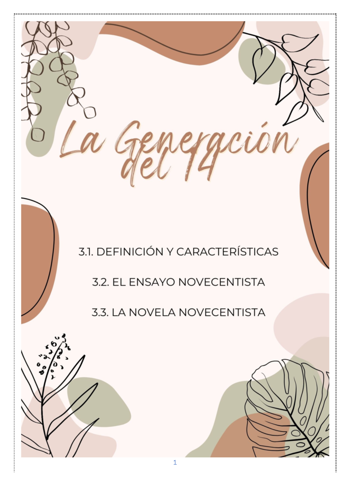 Generación 14 - documento de la generacion del 14 - 3. EL NOVECENTISMO ...