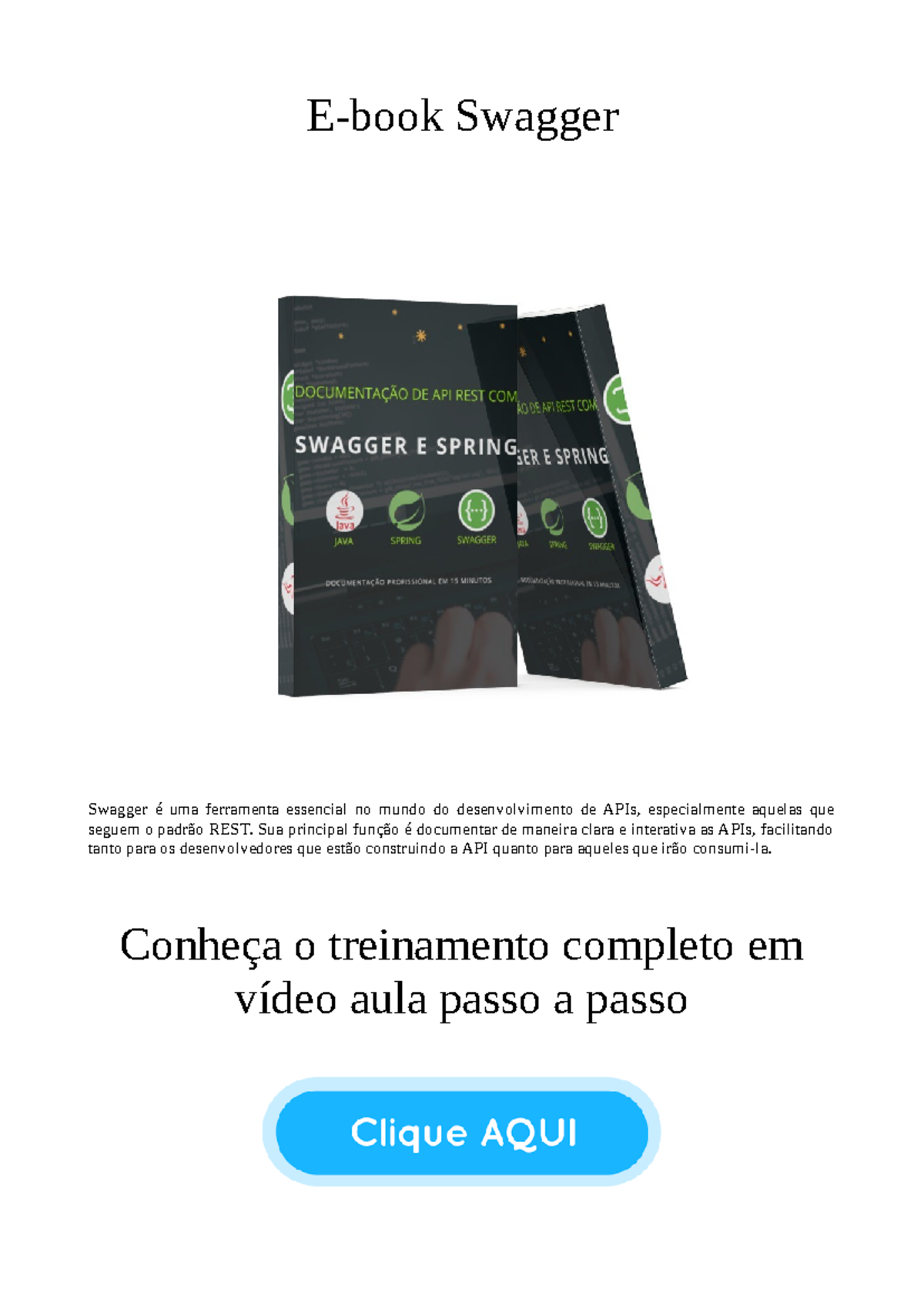 Ebook: Documentação de API com Swagger para RESTful Services - Studocu