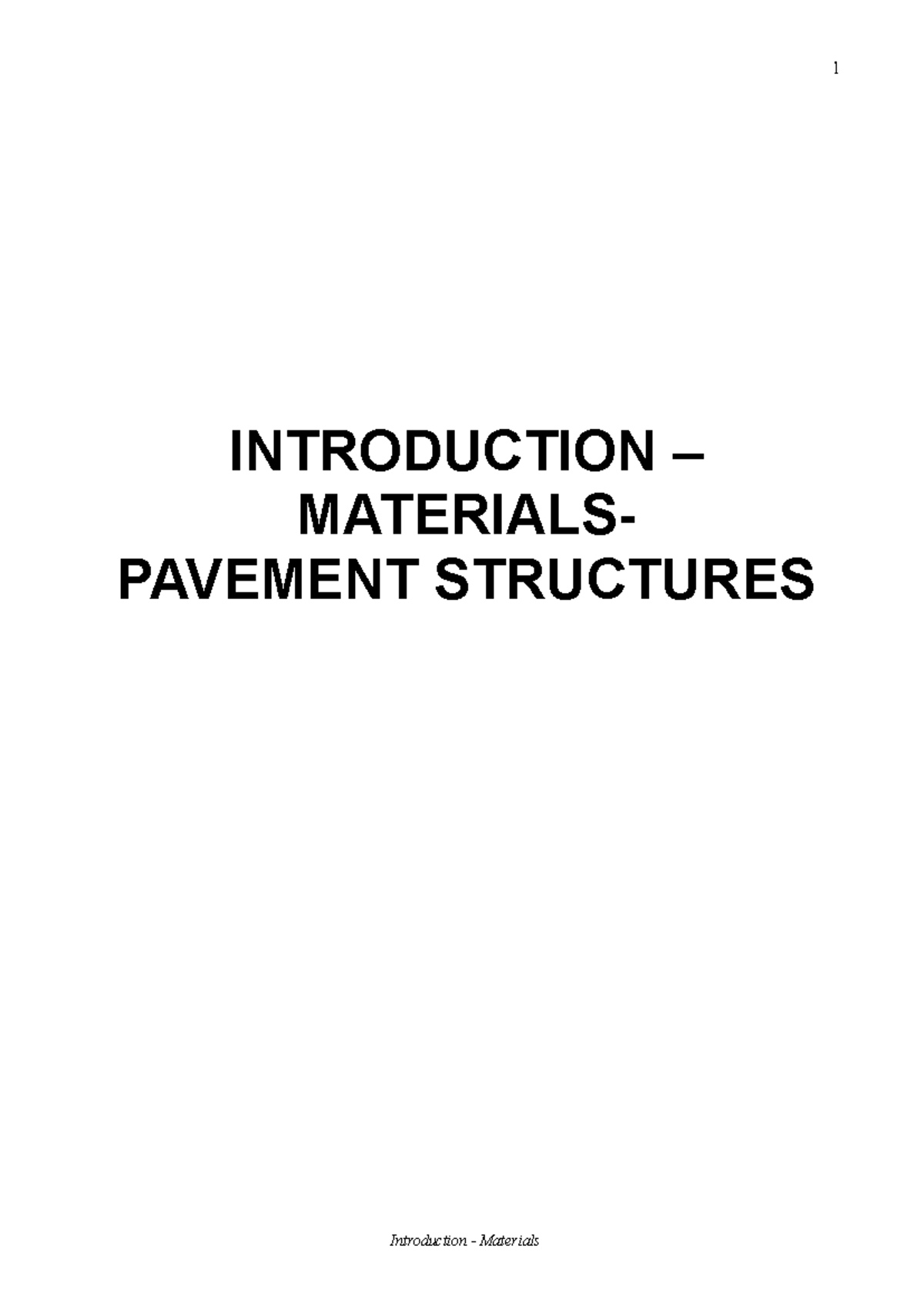TRH14 Guidelines: Overview of Materials for Road Pavements - Studocu