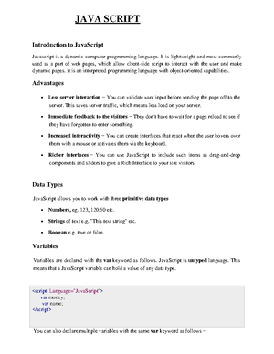 Bachelor of Computer Applications - bca - Studocu