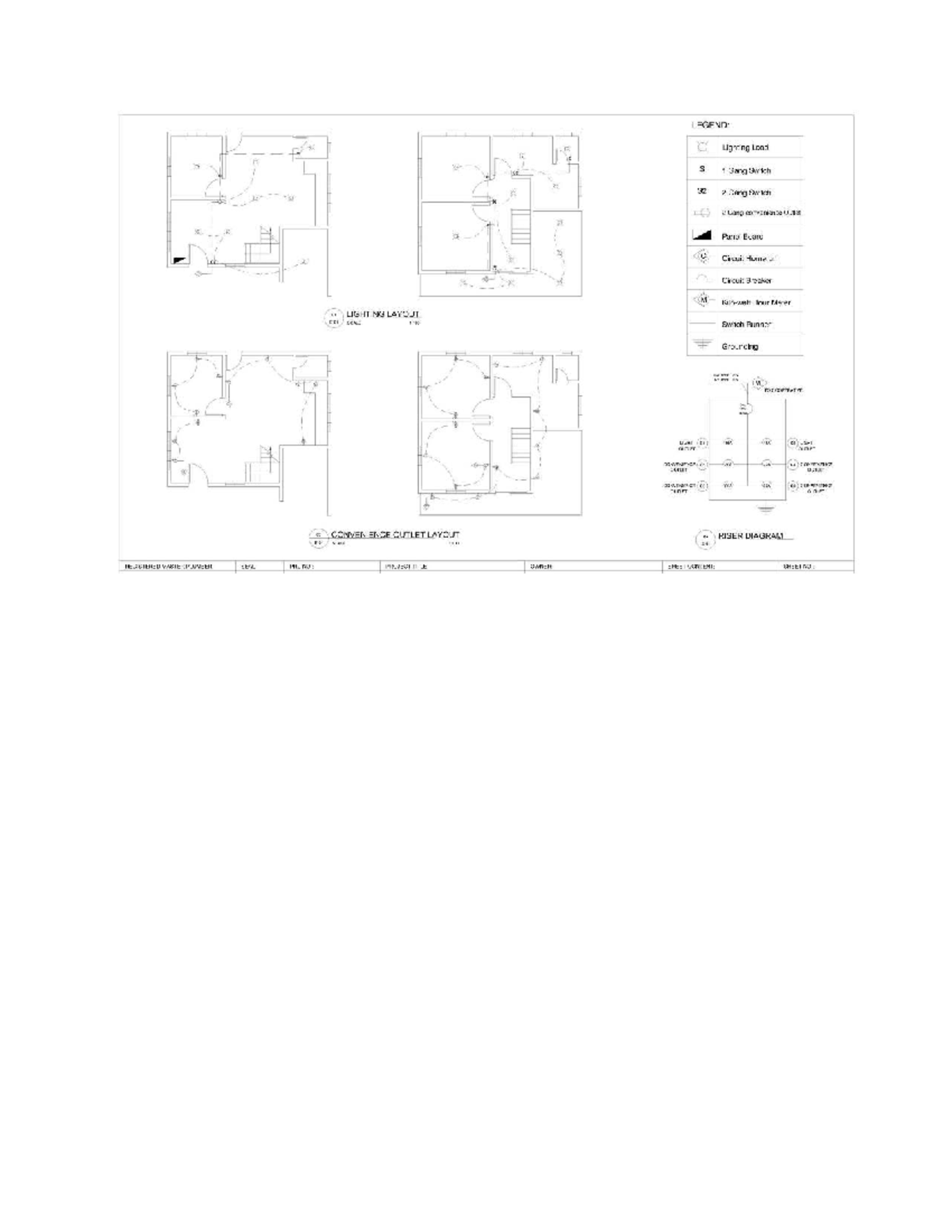 Sample Electrical Layout for Project: Lighting and Outlet Design - Studocu