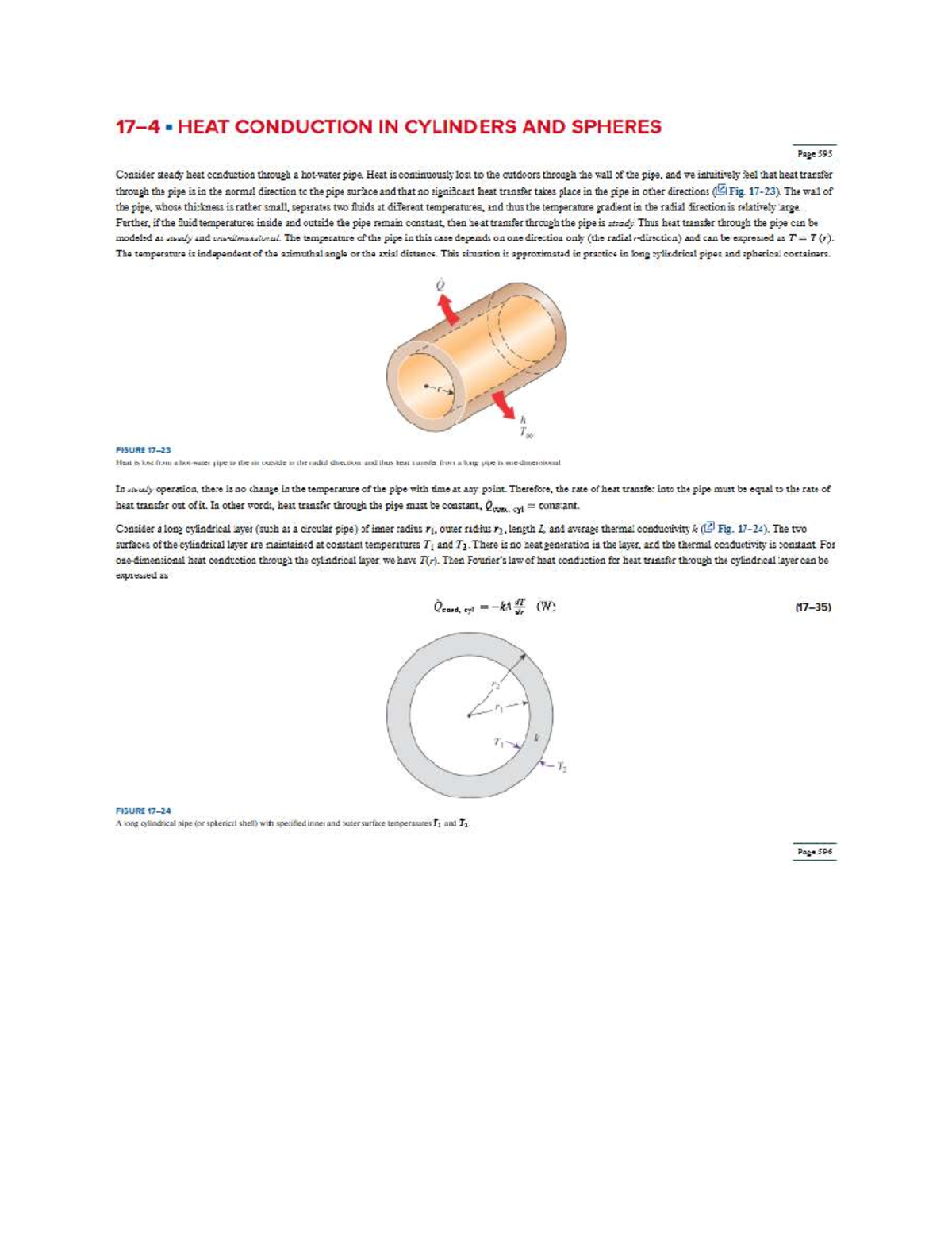 Analysis of Heat Conduction in Cylinders and Spheres [Course Code ...