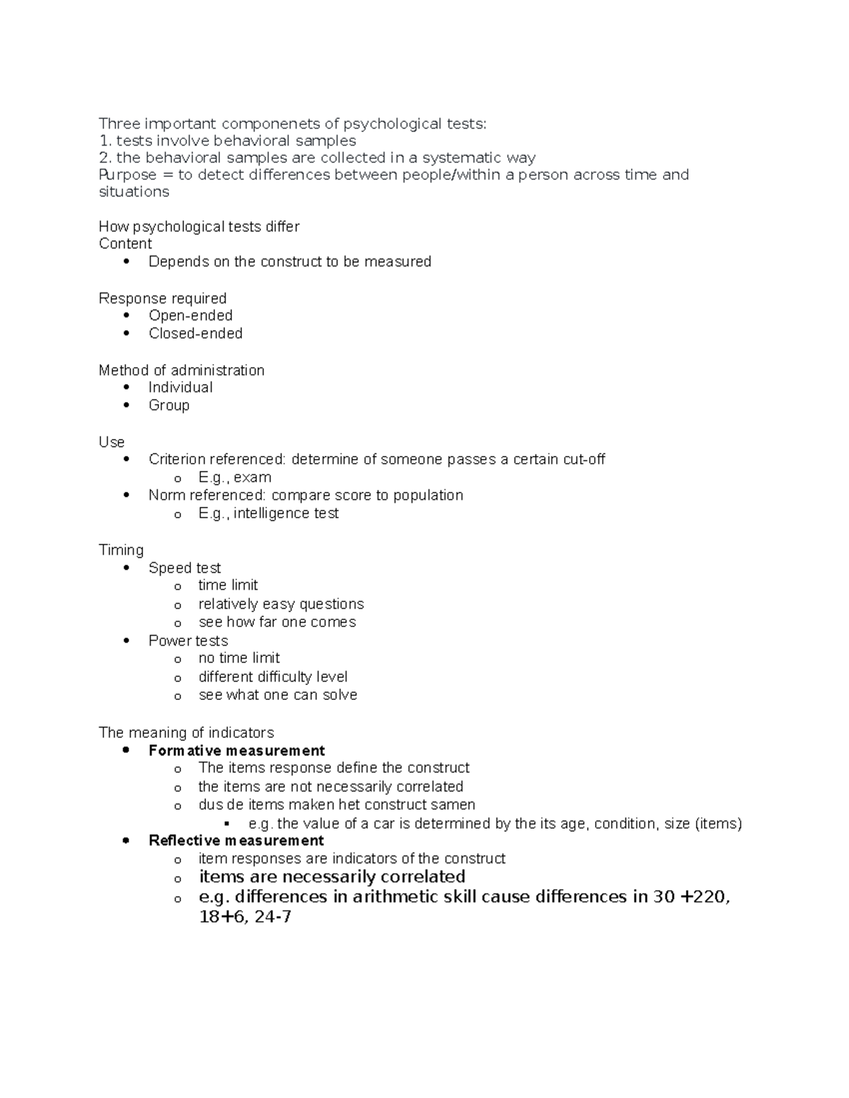 Psychological Testing Components: Reliability, Validity, and ...