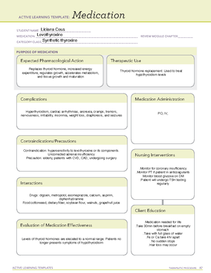 Spinal cord injury template ATI med surg - ACTIVE LEARNING TEMPLATES ...