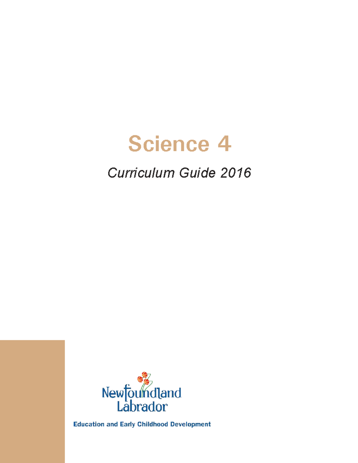 K12 curriculum guides science science 4 2016 - Curriculum Guide Science ...