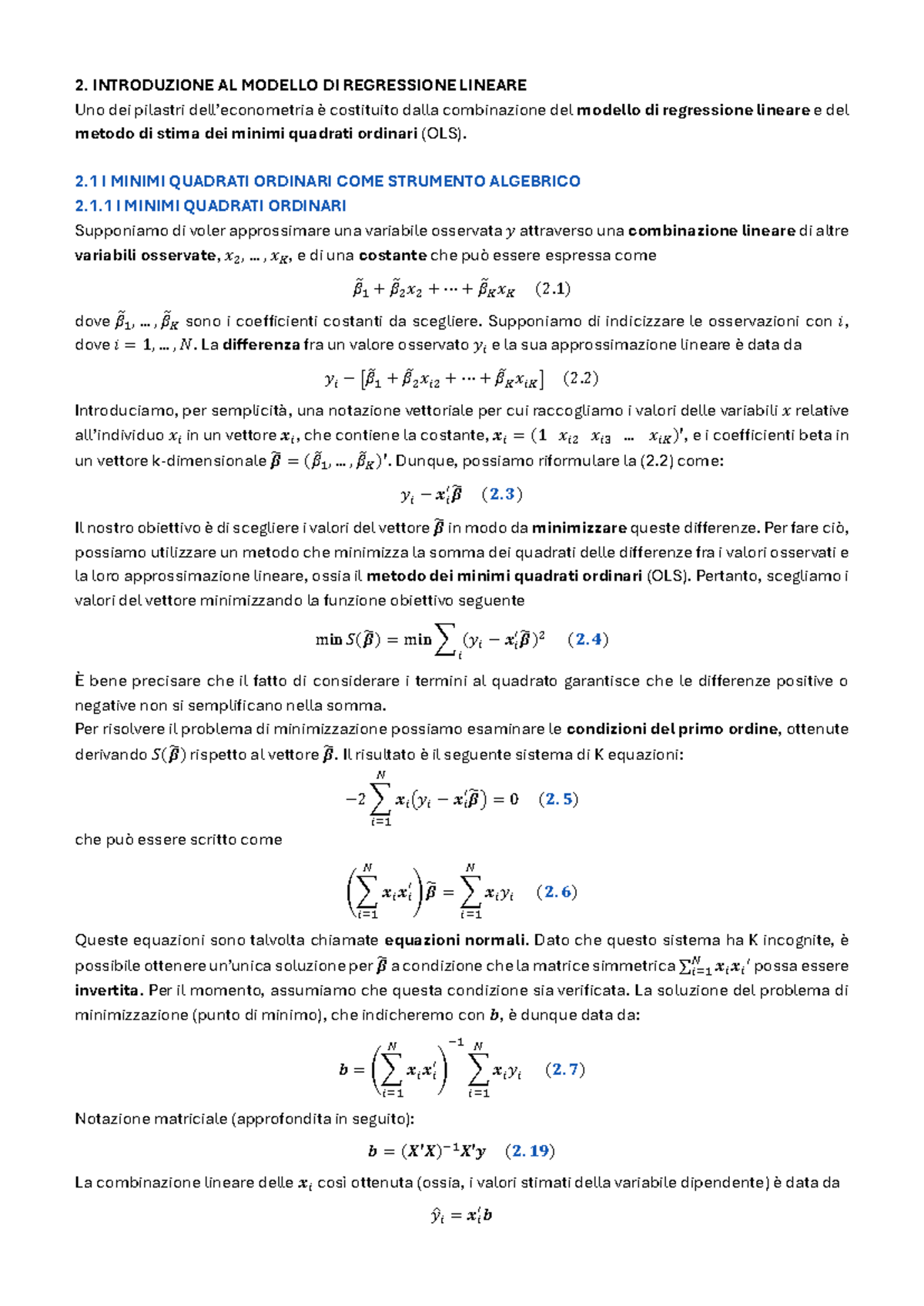 Modelli Statistici per l'Economia e la Finanza: Introduzione alla ...
