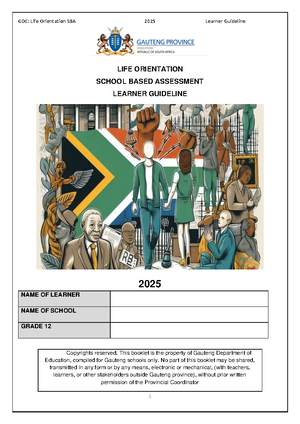 Lesson Plan Gr. 9 Life Orientation T1 W 5&6 - PLANNING & PREPARATION ...