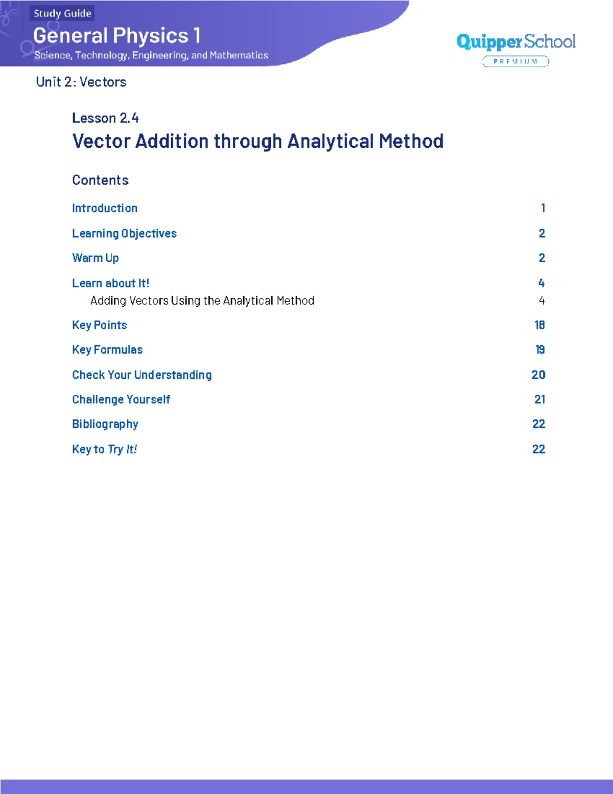 PHY1 11 12 Q1 0204 FD - Unit 2: Vectors Lesson 2.4 Analytical Vector ...