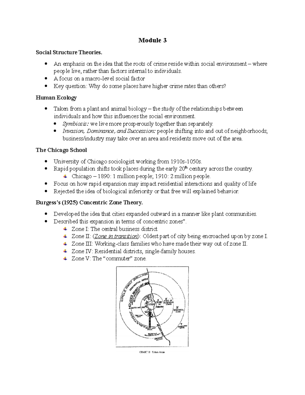 Module 3 Criminological Theory Study Guide - Module 3 Social Structure ...
